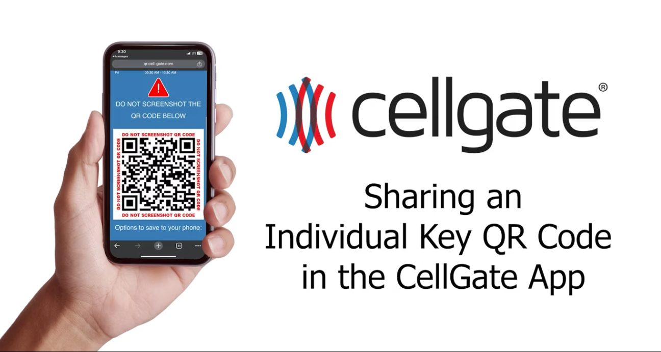Sharing an Individual Key in the CellGate App - CellGate: Total ...