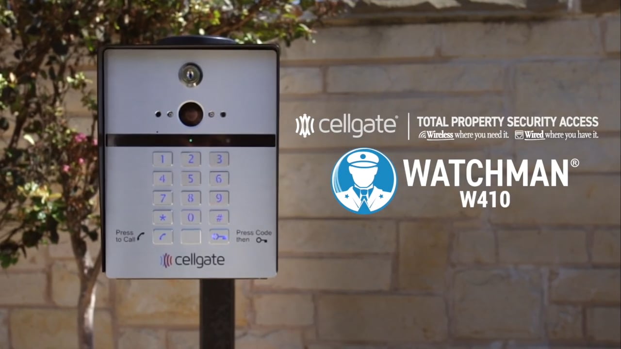 Watchman W410 cellular telephone entry system